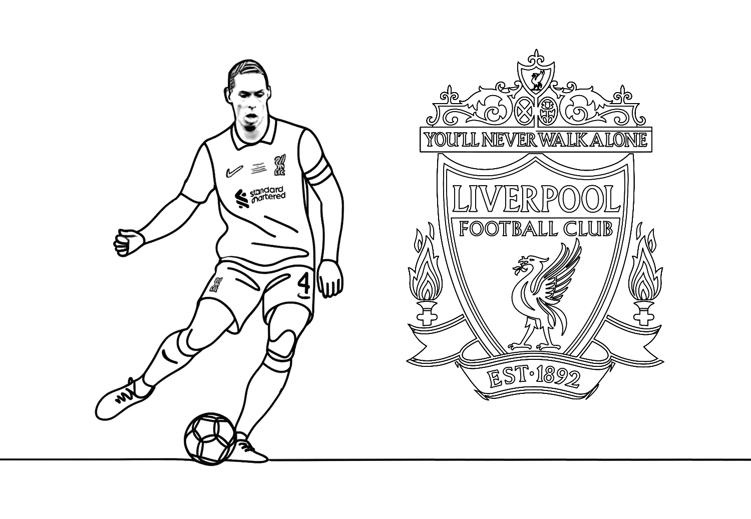 printable footballer